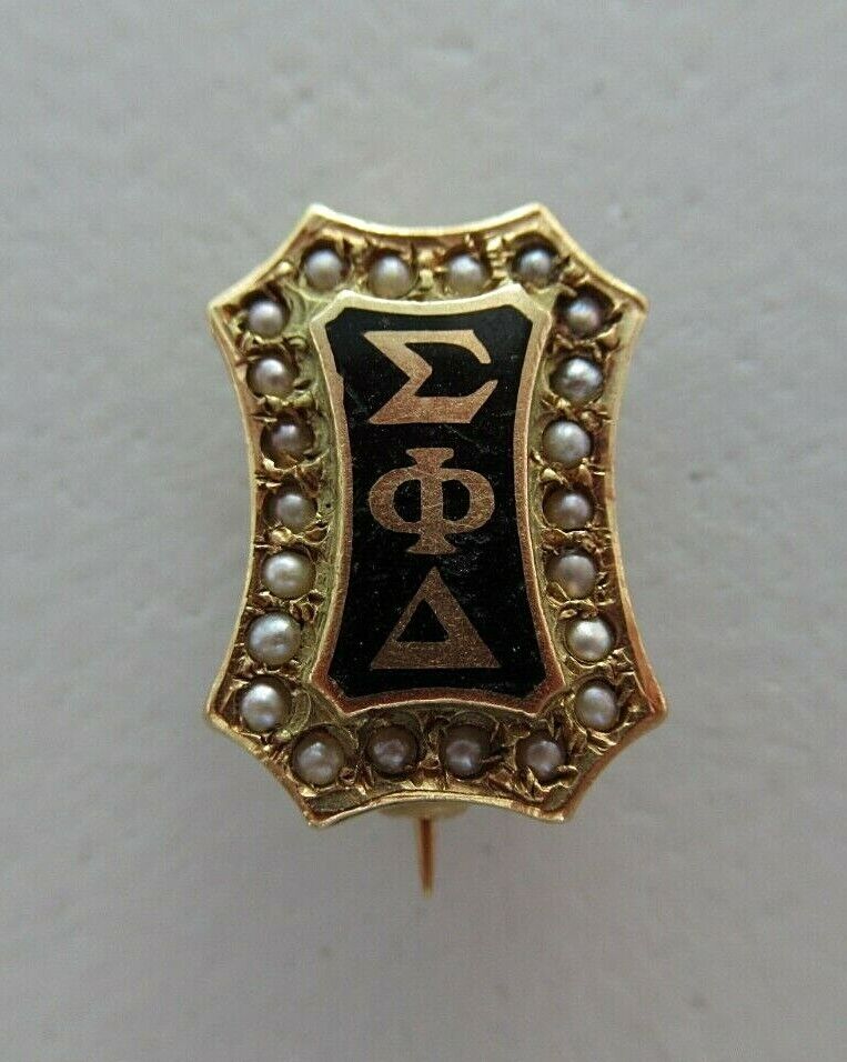 USA FRATERNITY PIN SIGMA PHI DELTA. MADE IN GOLD 14K. 1585 – WorldWideMedals