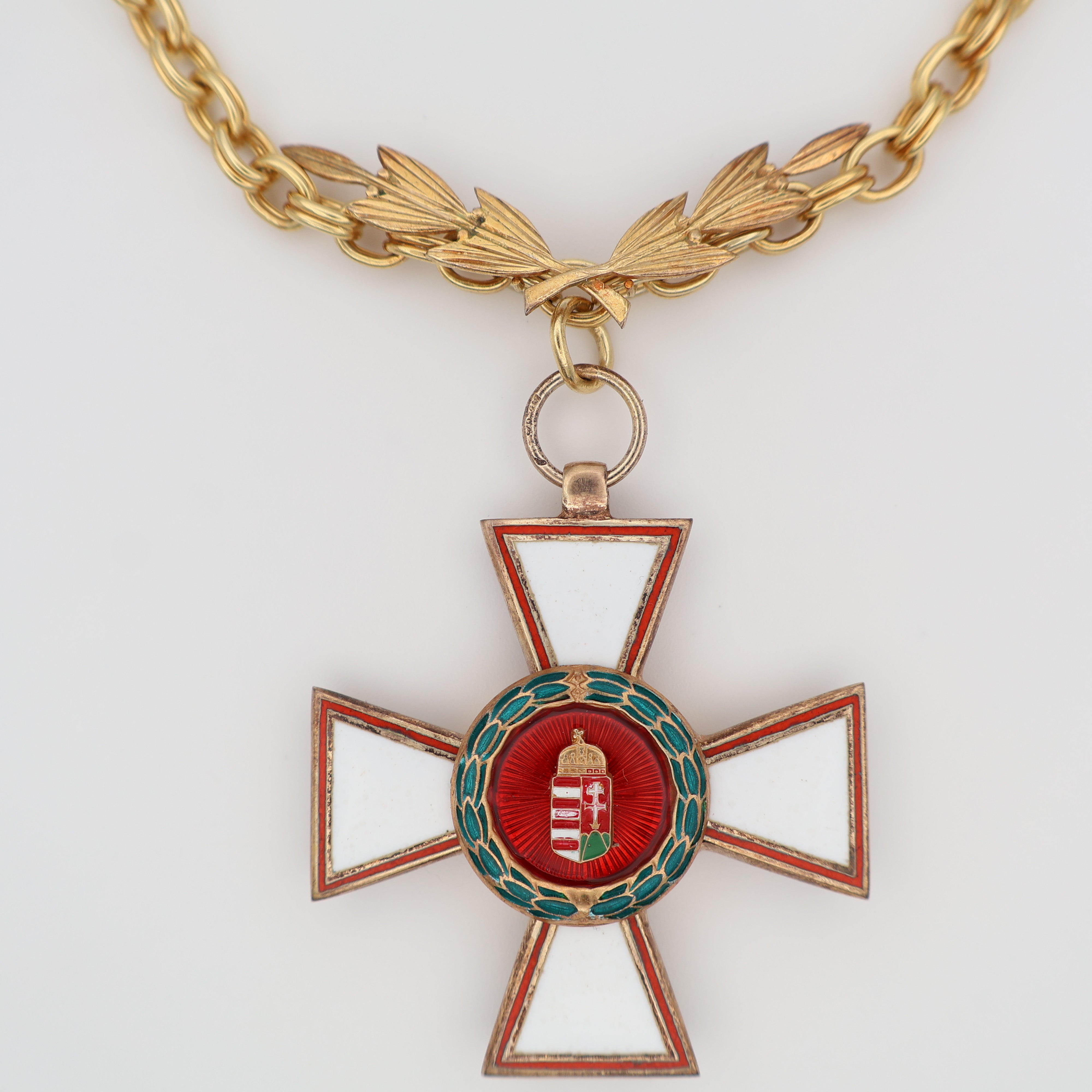 Hungary 1991 Order of Merit Grand Cross Neck Badge and Collar. Militar ...