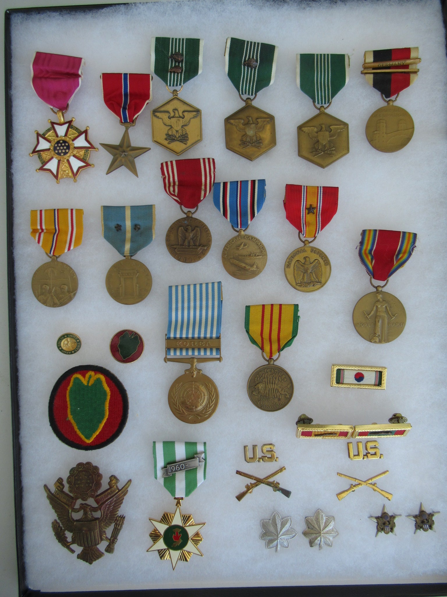 USA GROUP OF MEDALS DOCUMENTS BELONGING TO LT. COL. WILLIAM J. TODD ...