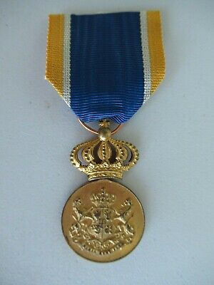 ROMANIA KINGDOM LOYAL SERVICE MEDAL 1ST CLASS W/O SWORDS. TYPE 1. RARE ...