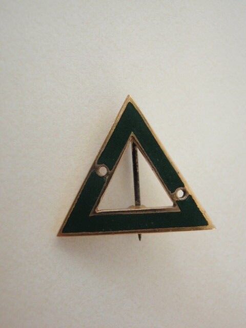 USA FRATERNITY PIN . INCOMPLETE DELTA PIN. MADE IN GOLD. NAMED. 156 ...