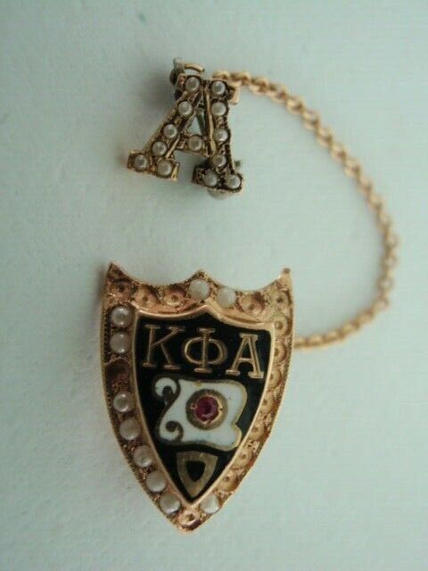 USA FRATERNITY PIN KAPPA PHI ALPHA. MADE IN GOLD. NAMED. DATED 1930 ...