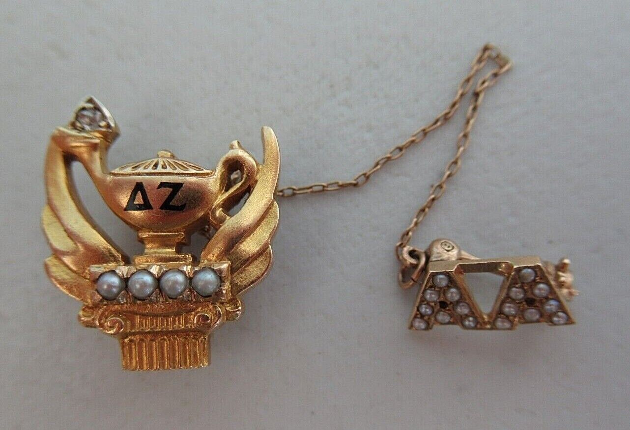 USA FRATERNITY PIN ALPHA ZETA. MADE IN GOLD. 4.86GRAMS! 1937. NAMED. 1 ...
