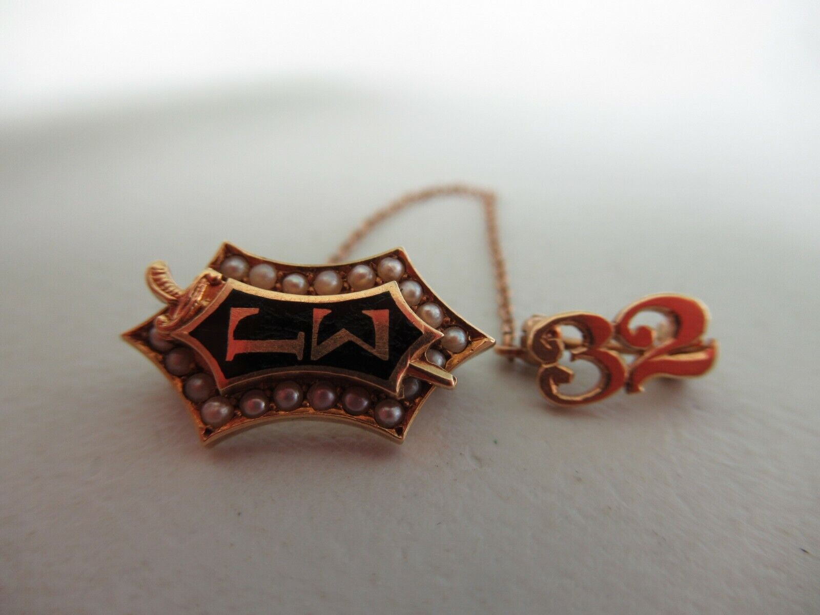USA FRATERNITY PIN GAMMA SIGMA. MADE IN GOLD. NAMED. MARKED. 777 ...