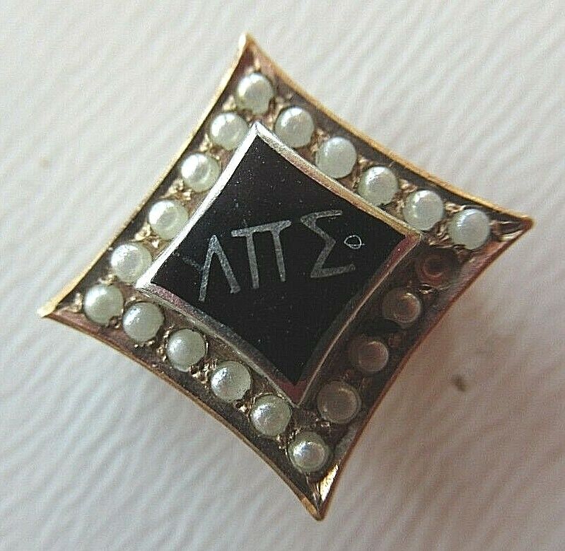 USA FRATERNITY PIN LAMBDA PI SIGMA. MADE IN GOLD 10K. MARKED. 1262 ...