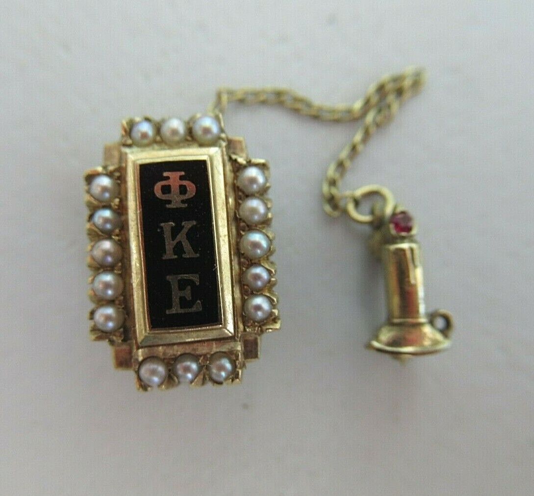 USA FRATERNITY PIN PHI KAPPA EPSILON. MADE IN GOLD 10K. NAMED. 1623 ...